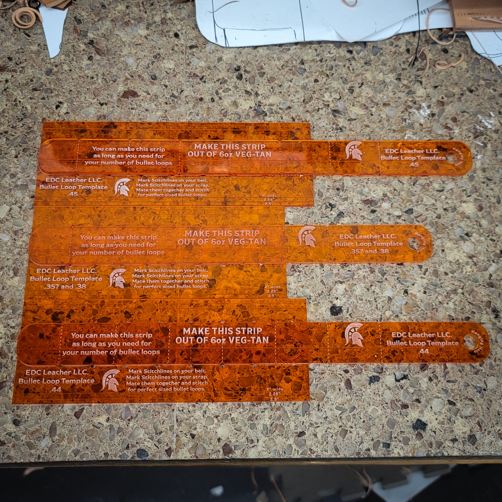 Ranger Belt Template Set – EDC Leather
