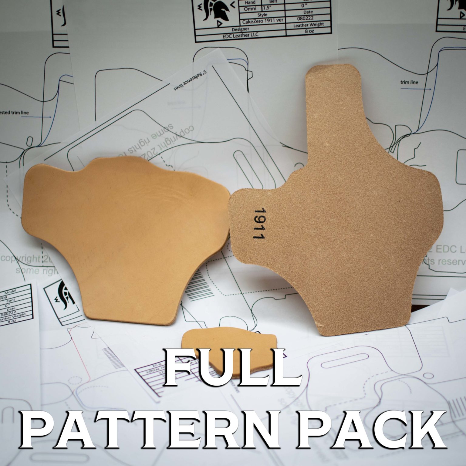 752 CakeZero 1911 Holster Pattern Pack (16 patterns) These are Digital ...