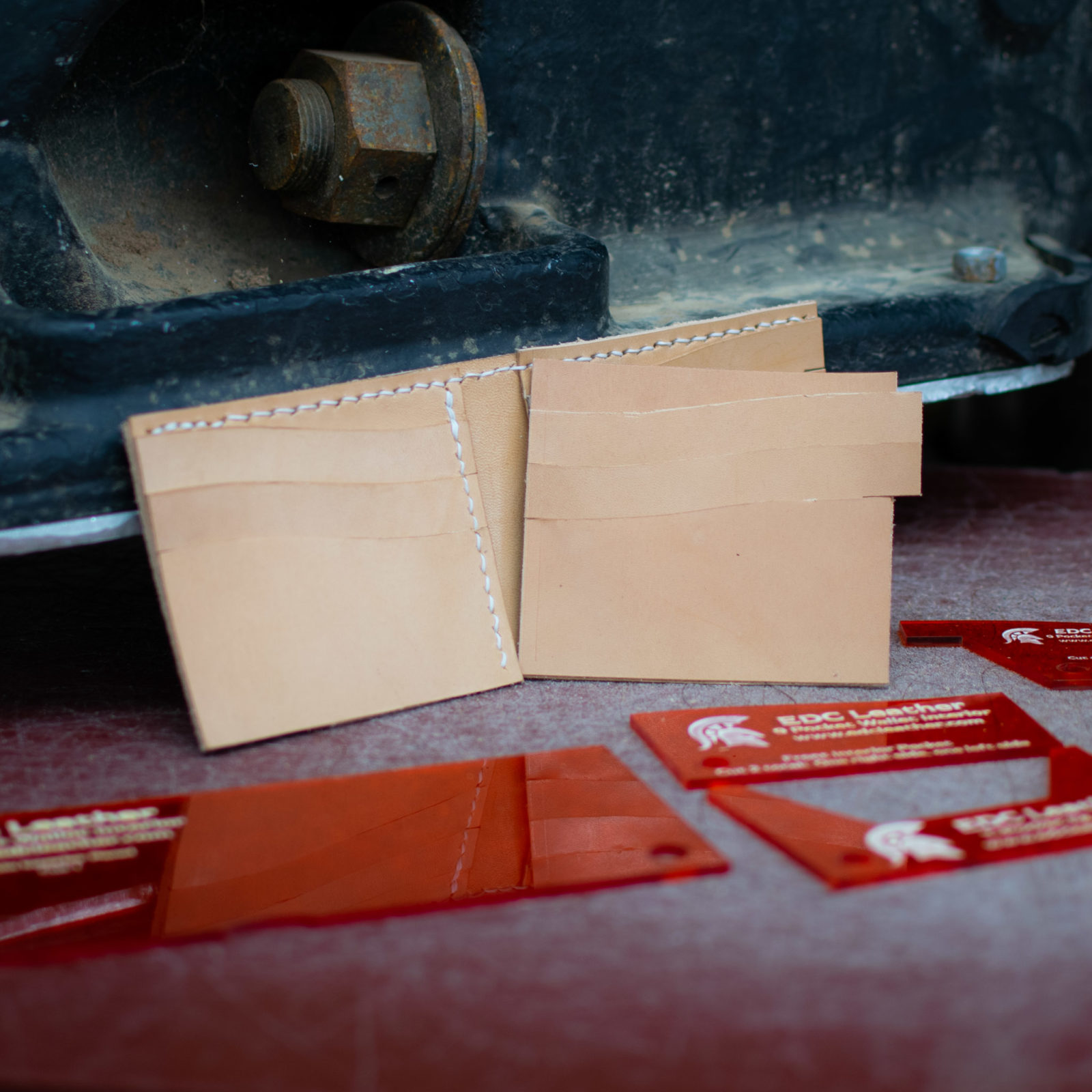 9 Pocket Bifold Wallet Jig Template – EDC Leather